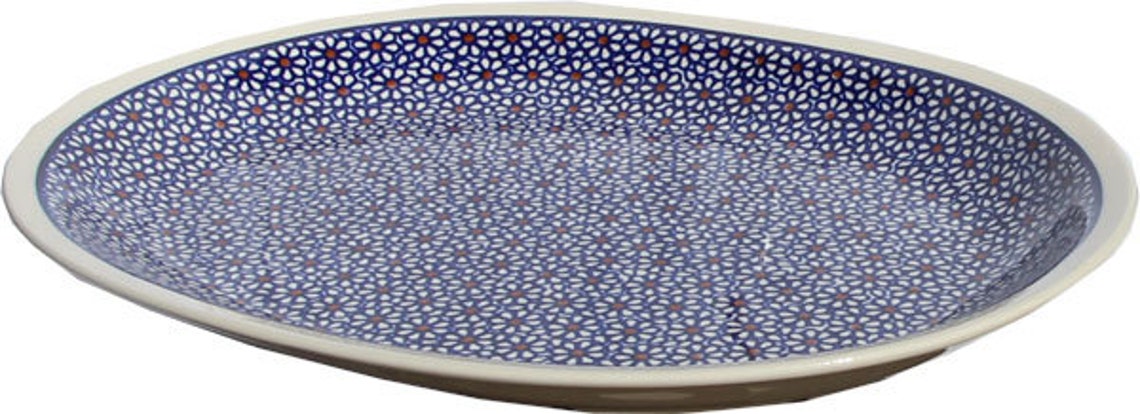 Large Serving Platter Polish Pottery From Zaklady Boleslawiec - Etsy