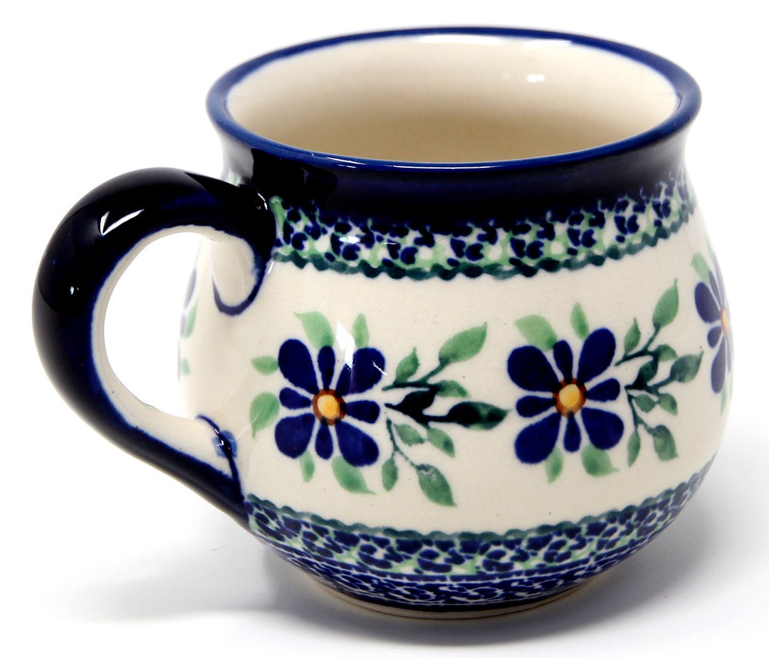 Polish Pottery Mug 8 Oz. by Zaklady Boleslawiec Poland - Etsy