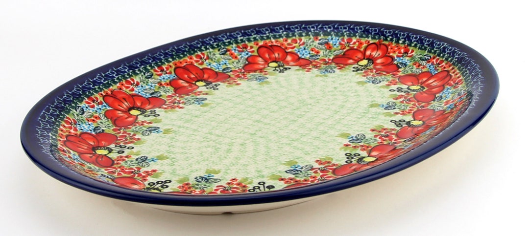 Large Serving Platter, Polish Pottery From Zaklady Boleslawiec in ...