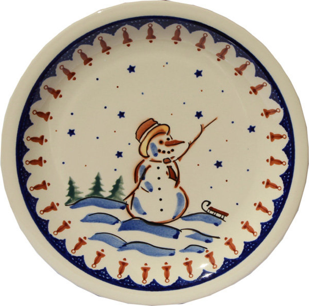 Polish Pottery Dinner Plate 10.75 Zaklady Boleslawiec - Etsy