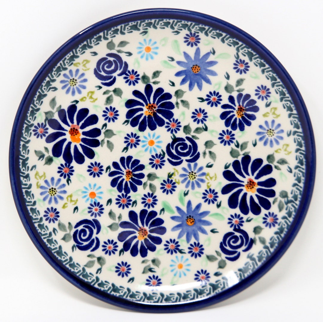Polish Pottery 7.5 Plate Zaklady Boleslawiec Stoneware Handcrafted ...