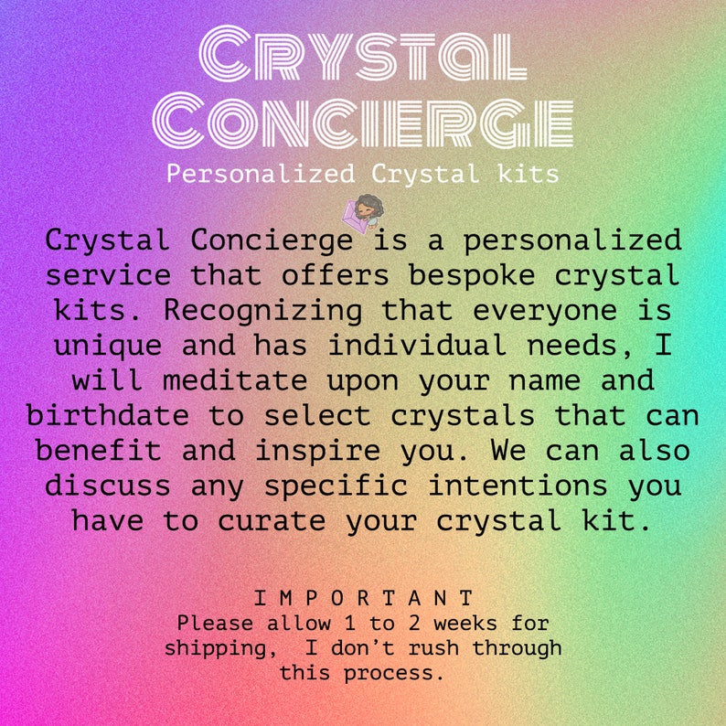 Personalized Crystal Kit - Etsy