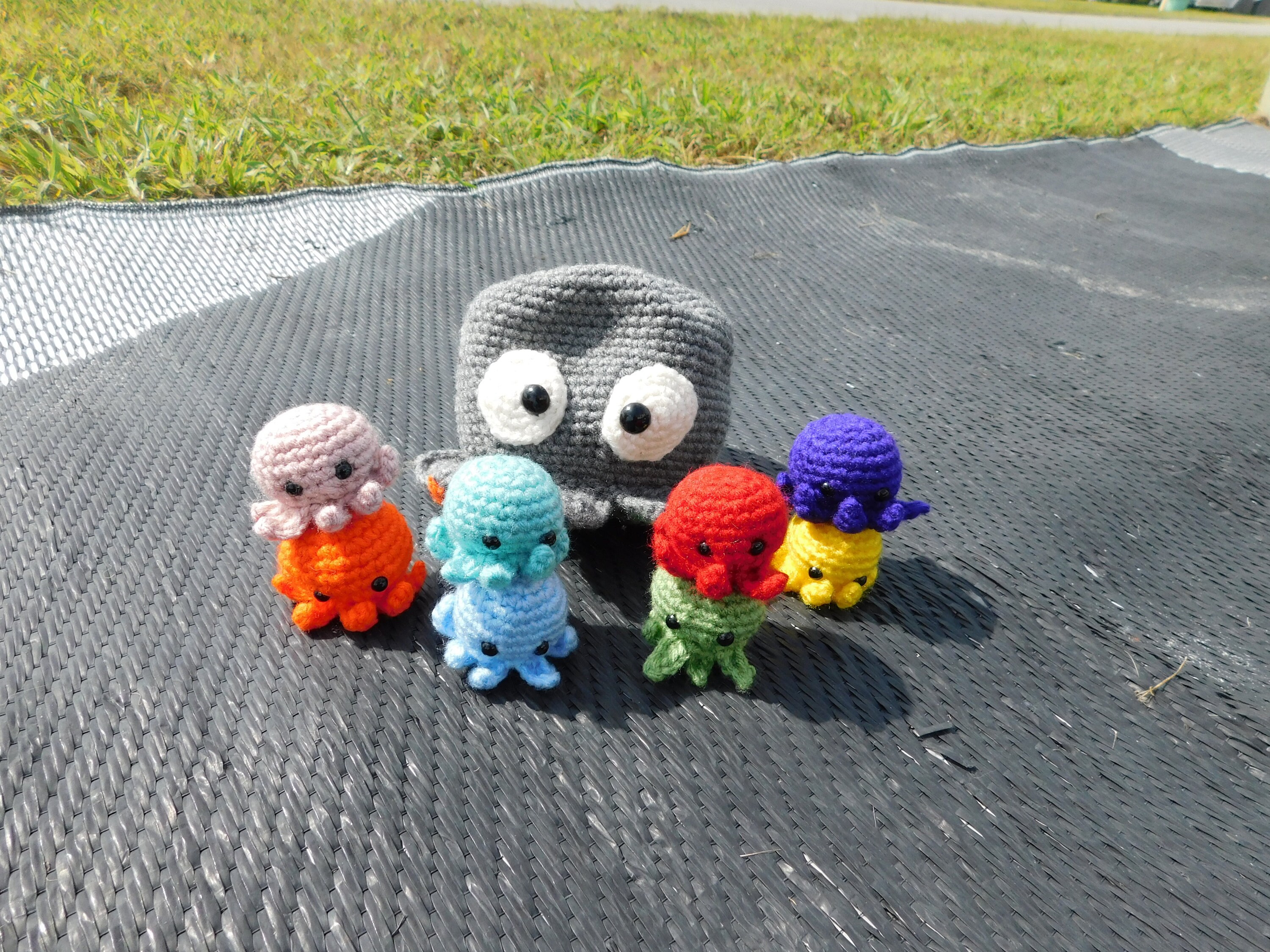 Crochet Octopus Mama With Babies: Amigurumi Stacking Toy - Etsy