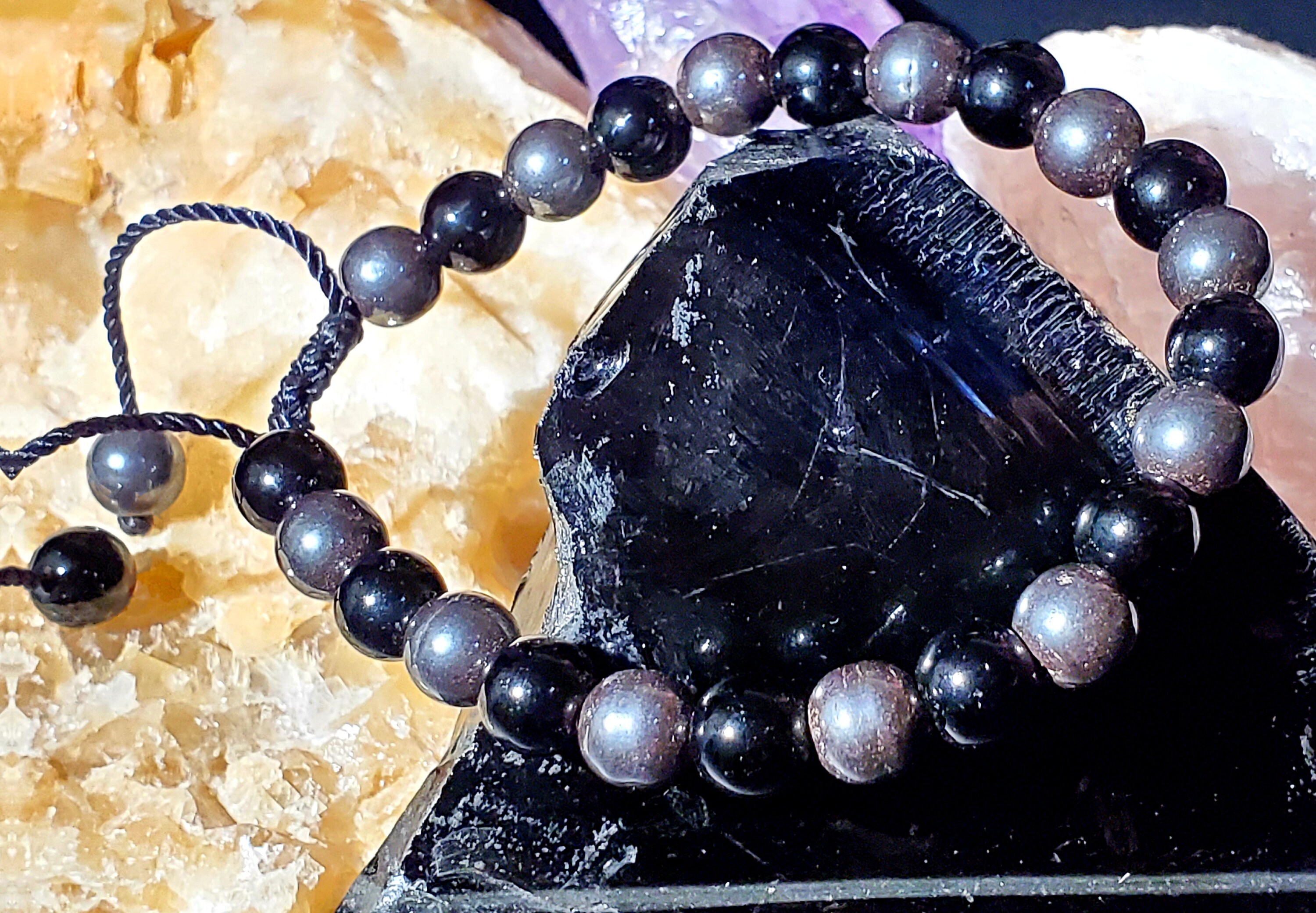 Pulsera de corbata de tira negra y gris - Etsy España