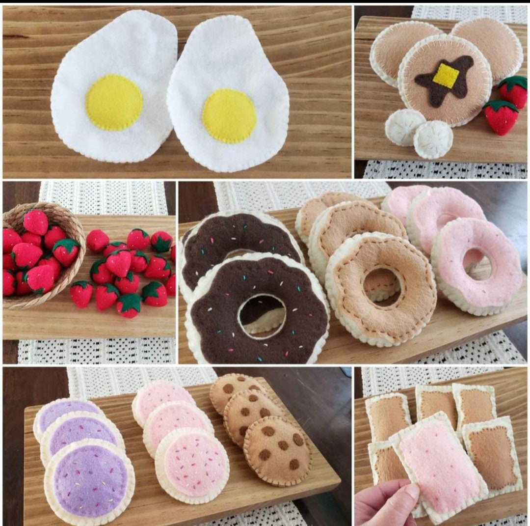 Felt Food Play Set, Imagination Play, Nvmade, Affordable Kitchen ...