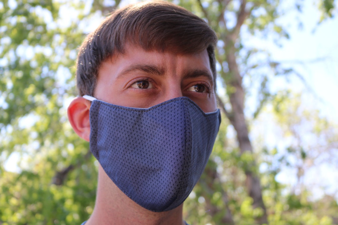 Mens Face Mask High Quality 3 Layers Large Adjustable - Etsy