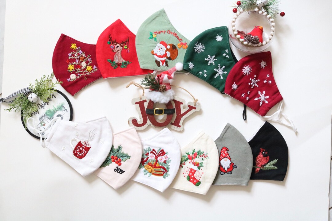 Winter Face Mask Christmas Holiday Season Face Mask Warm - Etsy
