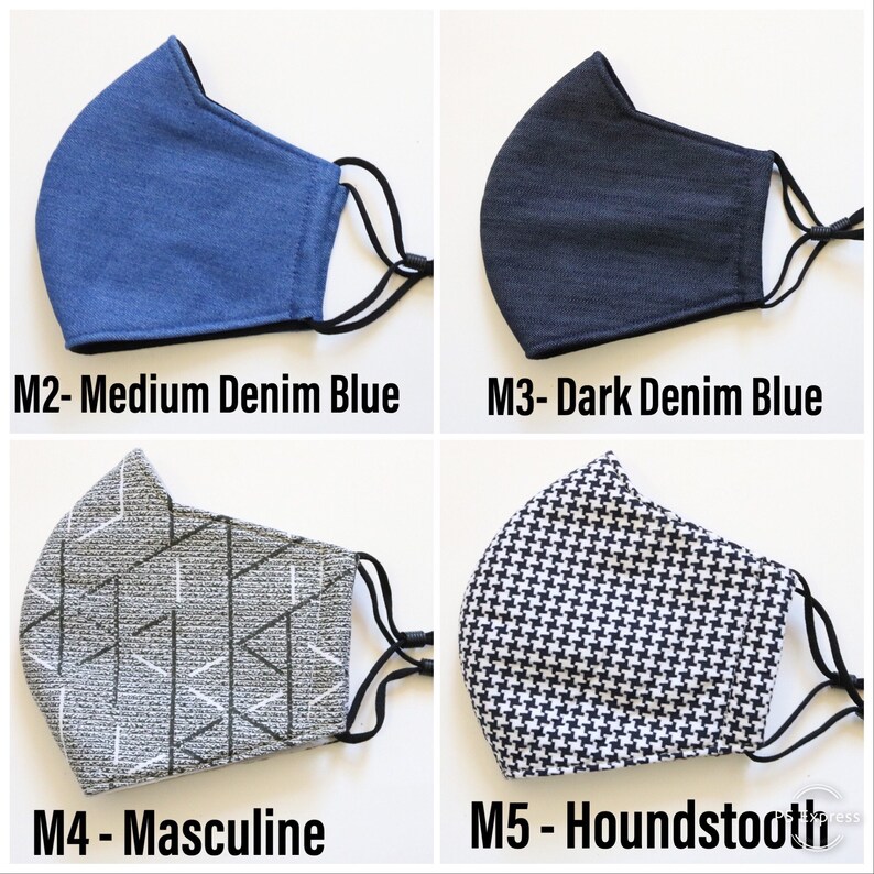 Mens Face Mask High Quality 3 Layers Large Adjustable - Etsy