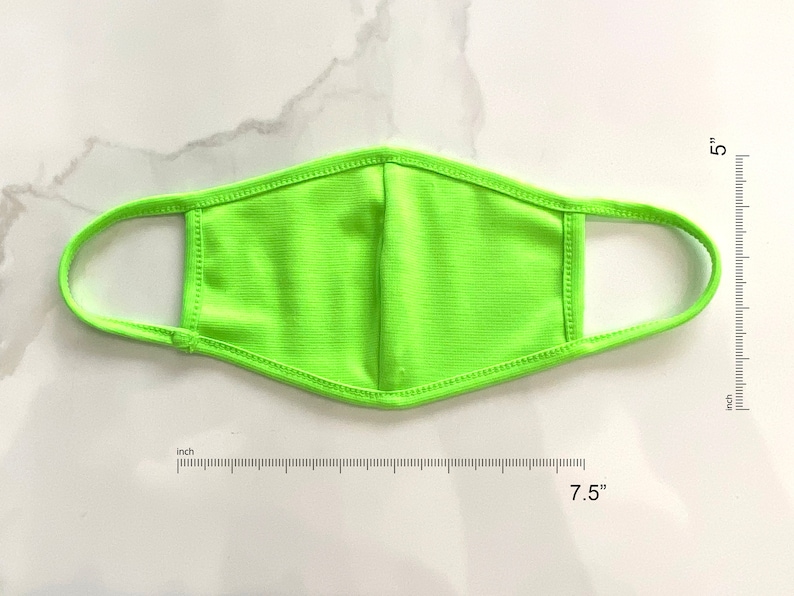 Adult Unisex Face Mask neon Bright Color handmade-washable - Etsy