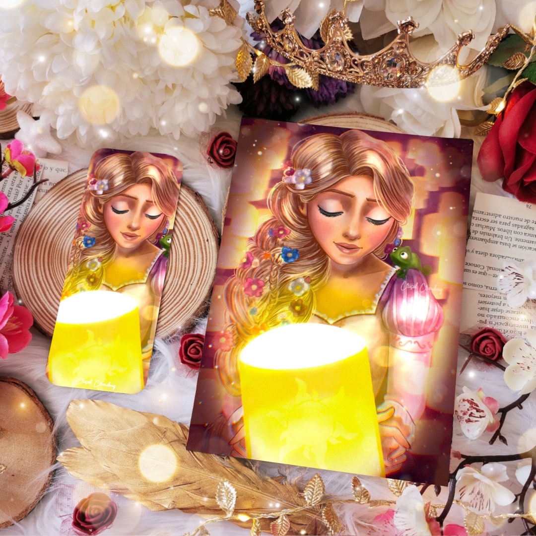 Rapunzel Tangled Print and Bookmark - Etsy