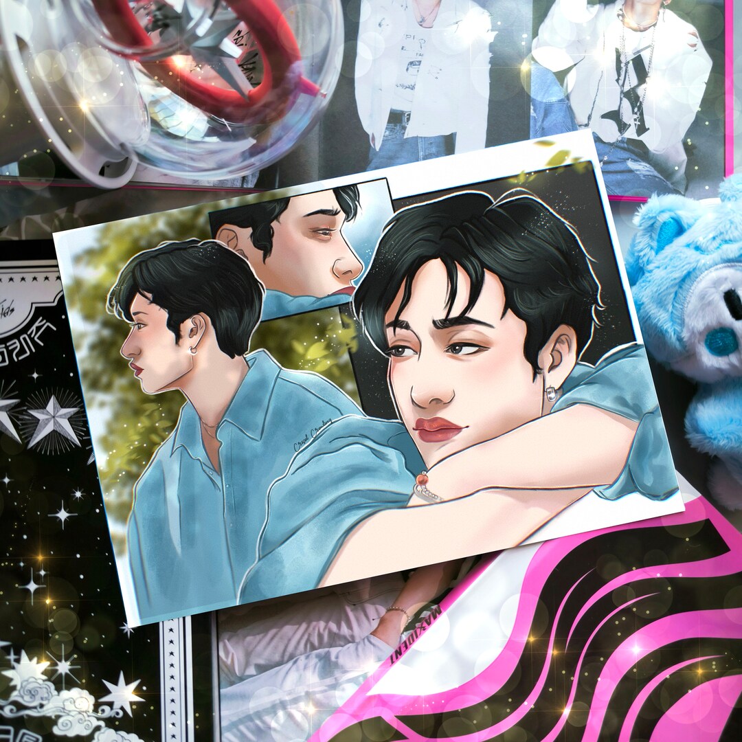 Print Bang Chan Flora and Fauna Print Stray Kids Fanart - Etsy