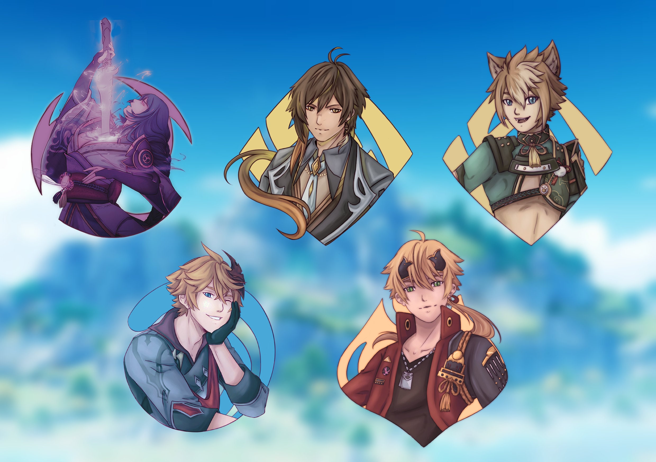 Genshin Impact Charms - Etsy