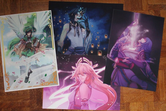 Genshin Impact Prints - Etsy