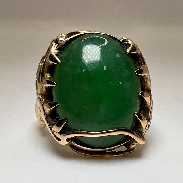 Ruby Jade Ring - Etsy