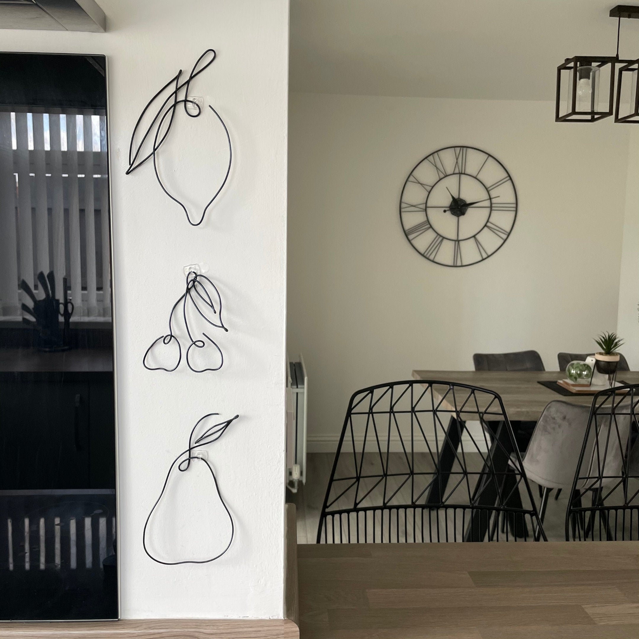 Kitchen Wall Art Fruit Wire Decor Kitchen Decor Handmade - Etsy UK