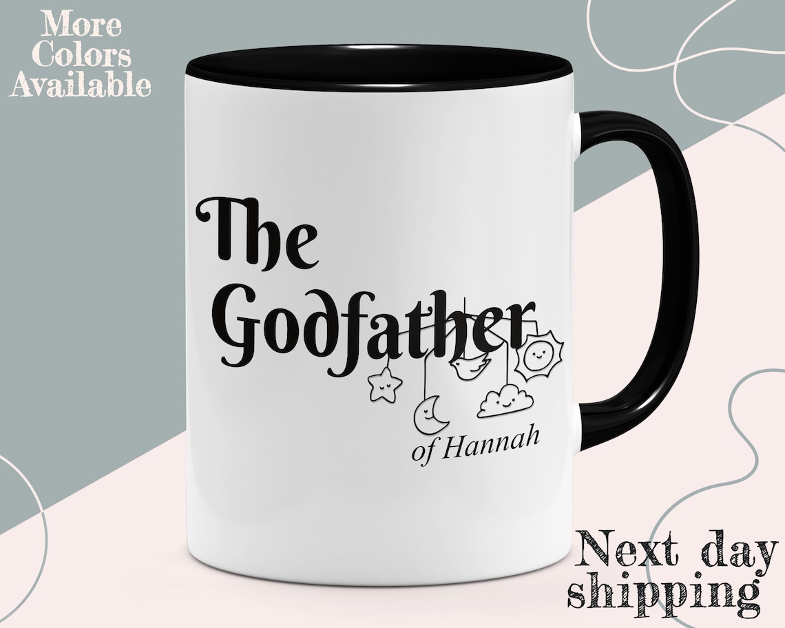 Personalized Godfather Mug the Godfather Coffee Cup Gift for - Etsy UK