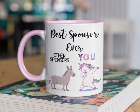 Best Sponsor Ever Unicorn Mug Sponsor Gift Funny Gift for - Etsy