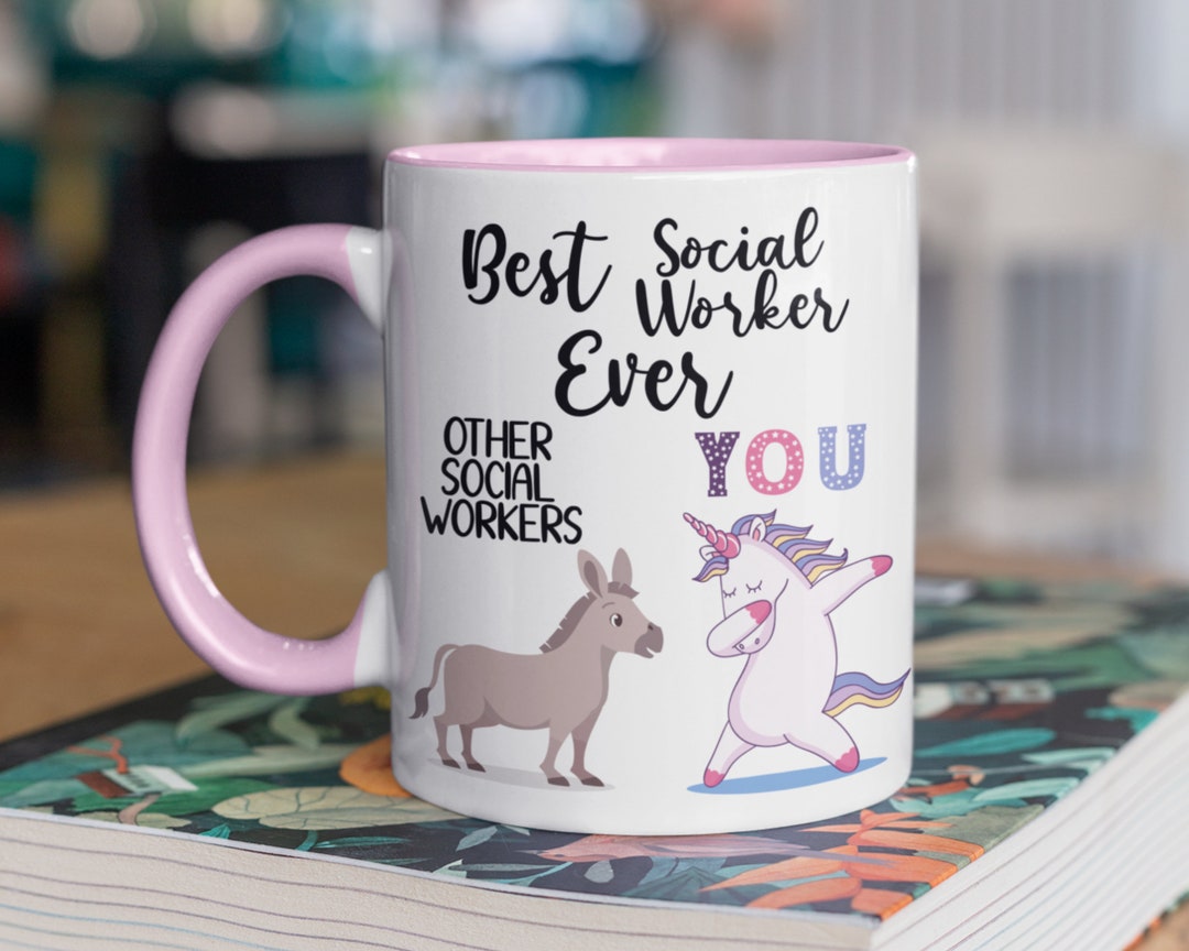 Best Social Worker Ever Unicorn Mug | Case, Community, Welfare Worker ...