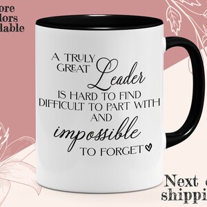 Leader Gift | Gift for Leader Mug | A Truly Amazing Leader Appreciation ...