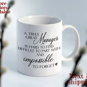 Manager Gift | Gift for Manager Mug | A Truly Amazing Manager ...