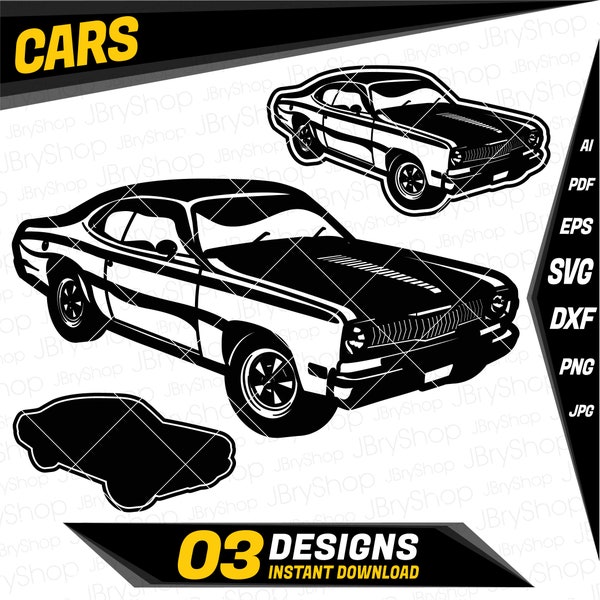 Plymouth Duster Svg - Etsy