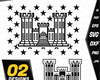 Army Corp Castle Svg - Etsy