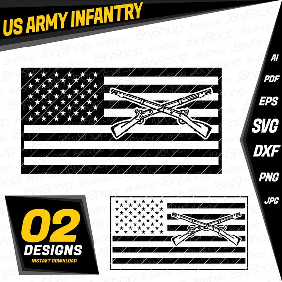 Army Infantry svg Army Infantry dxf Army Infantry Cricut - Etsy México