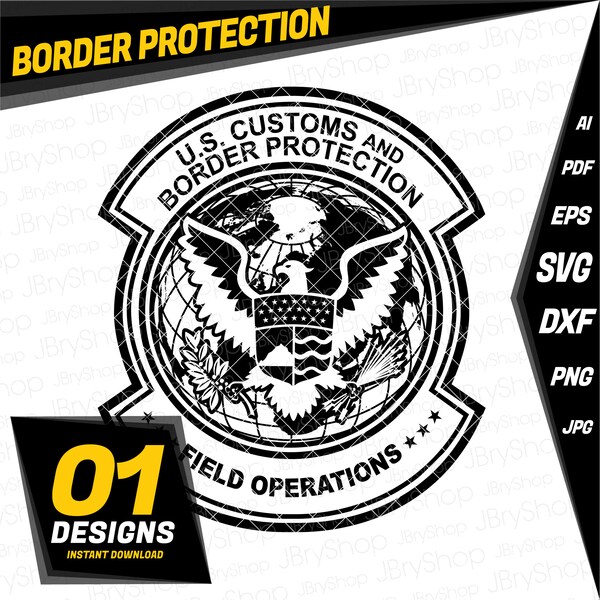 Customs and Border Protection Svg - Etsy