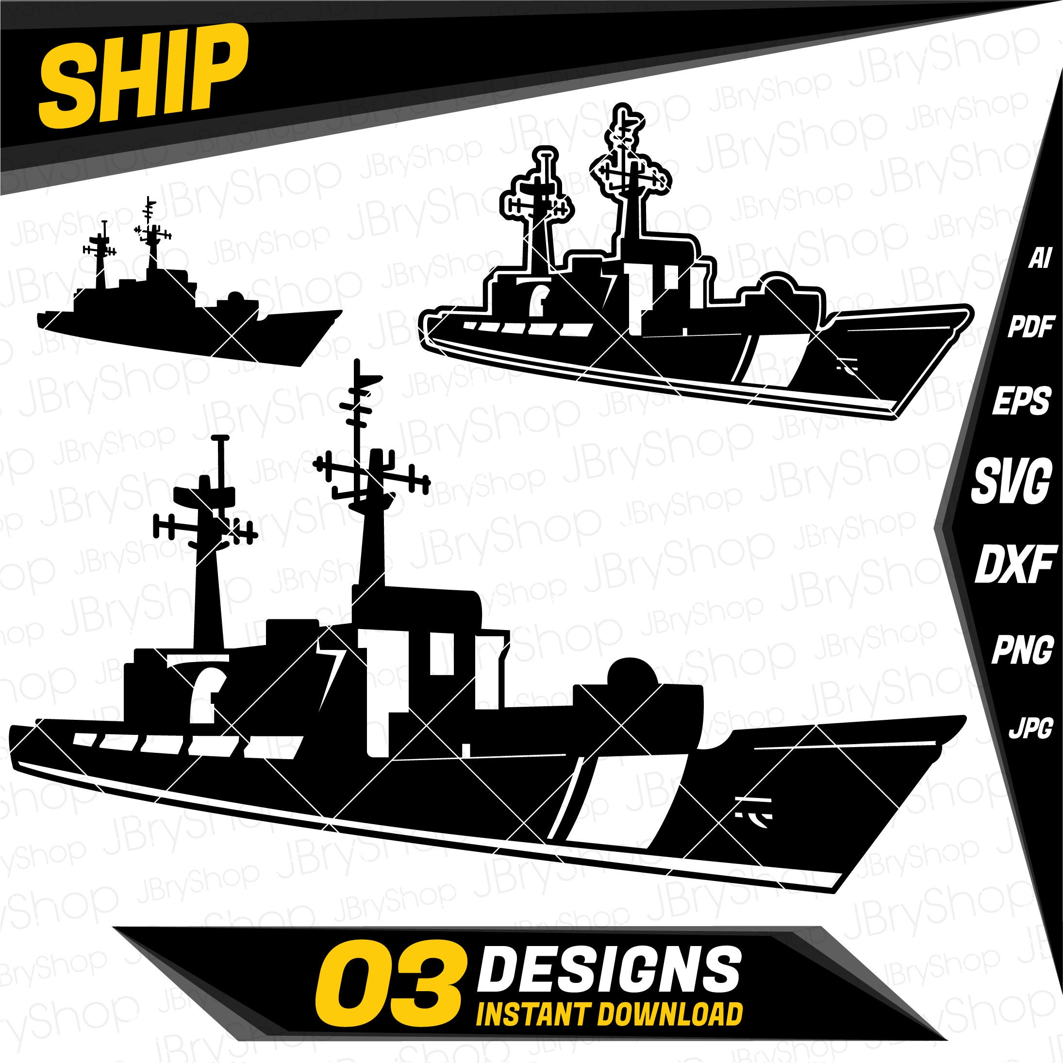 Navy Ship Vector