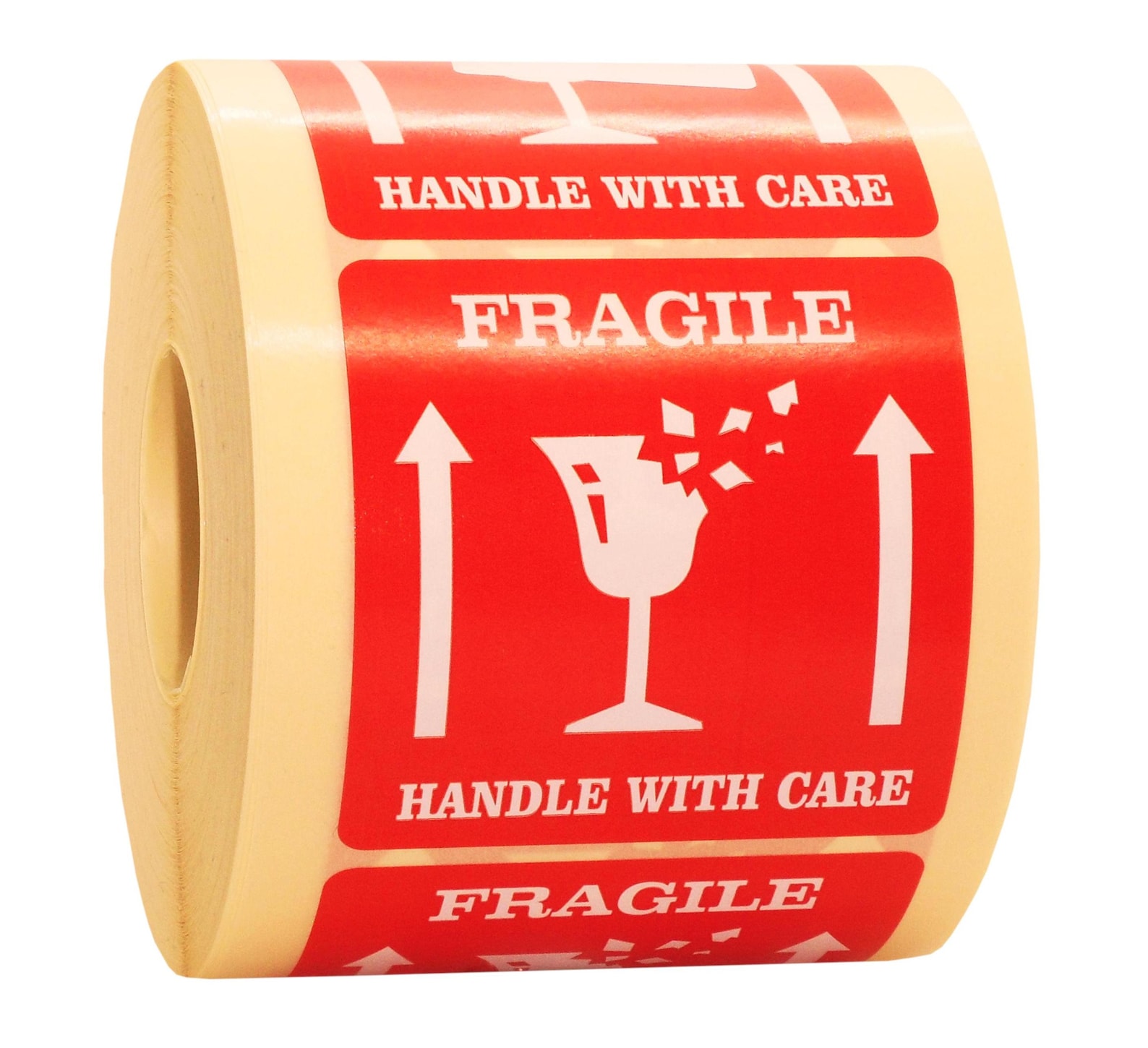 Fragile Stickers 80 X 80 Mm 3 X 3 Arrows Warning - Etsy