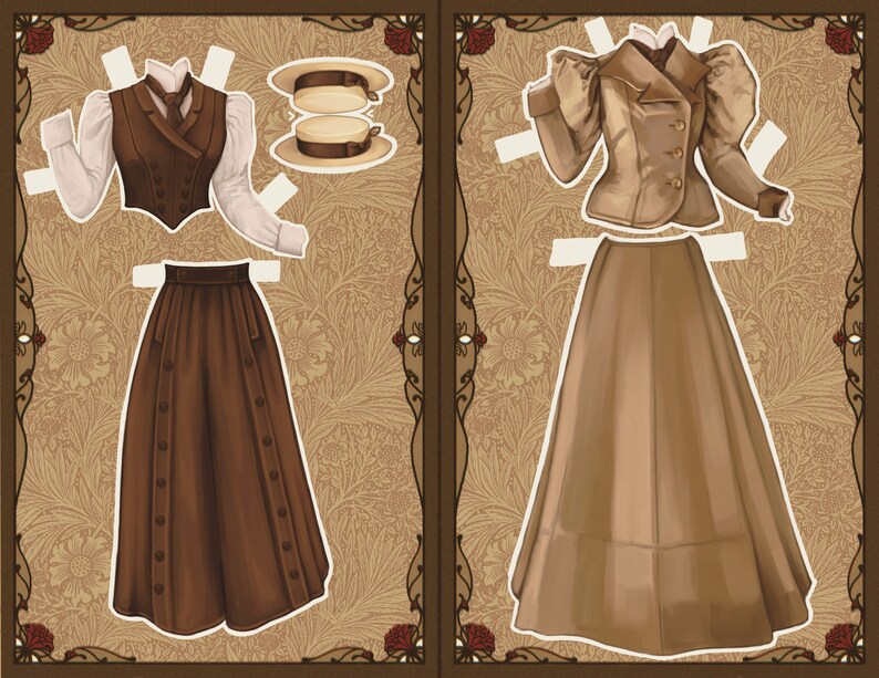 Women's History Paper Dolls (printable Download) Historical Fashion ...