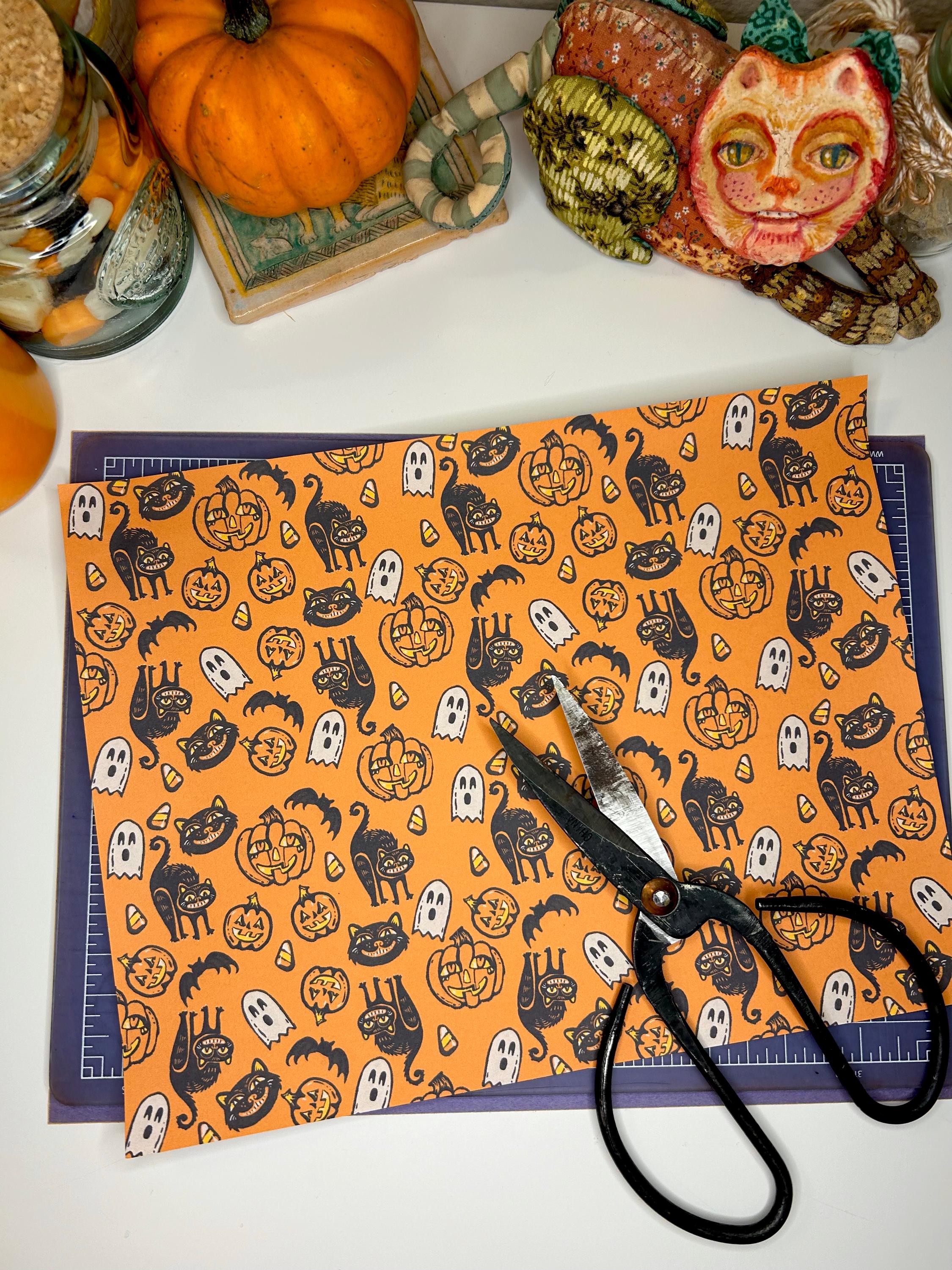 Fall Freebie Free Paper Doll Costumes Cat, Witch, Pumpkin, Halloween ...