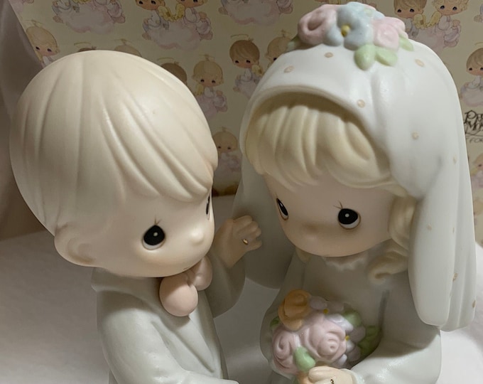 Precious Moments Wedding Couple Large "i Give You My Love Forever True ...