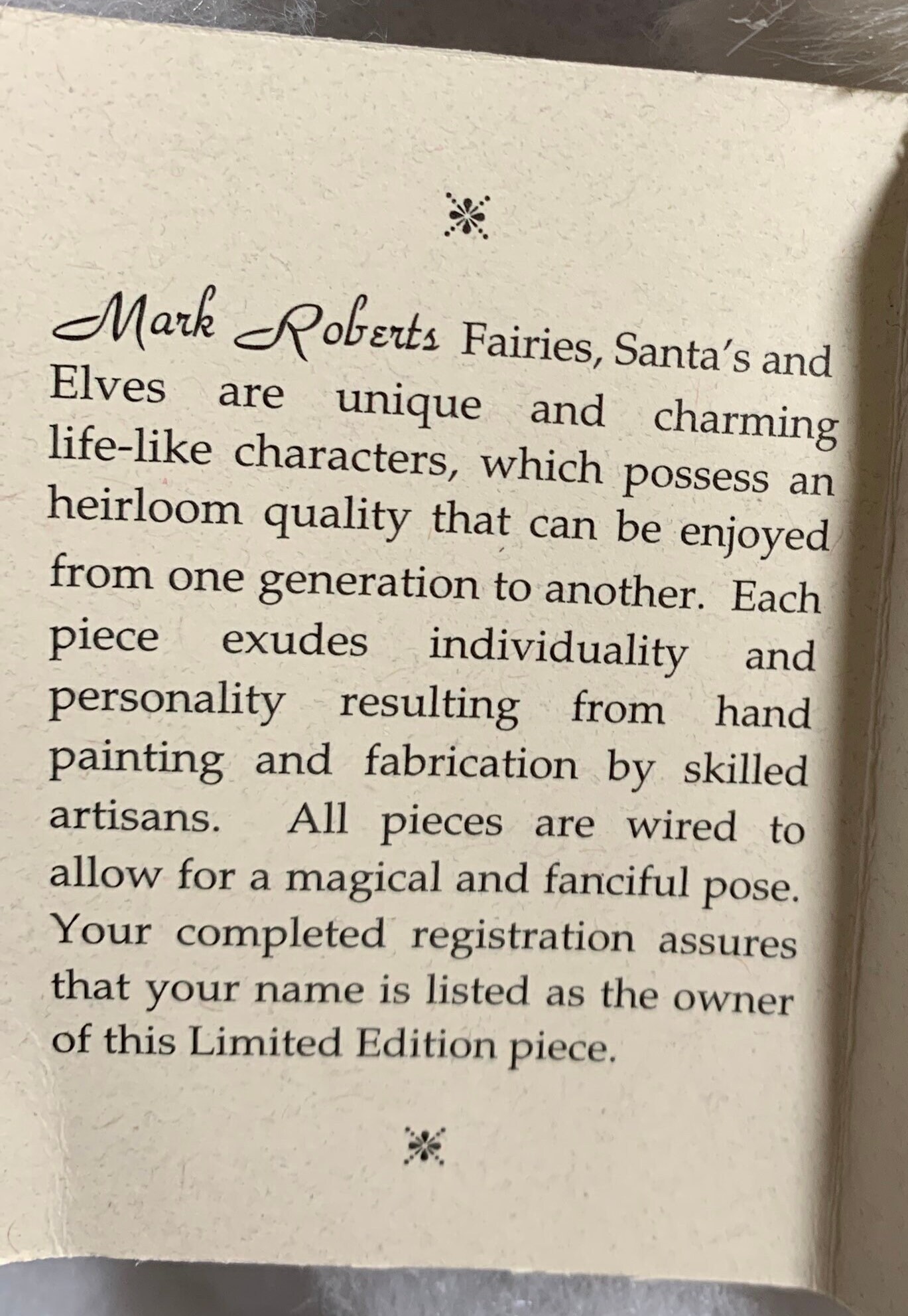 NEW Limited Edition Mark Roberts Foster Elf, Small 51-92146 Numbered ...