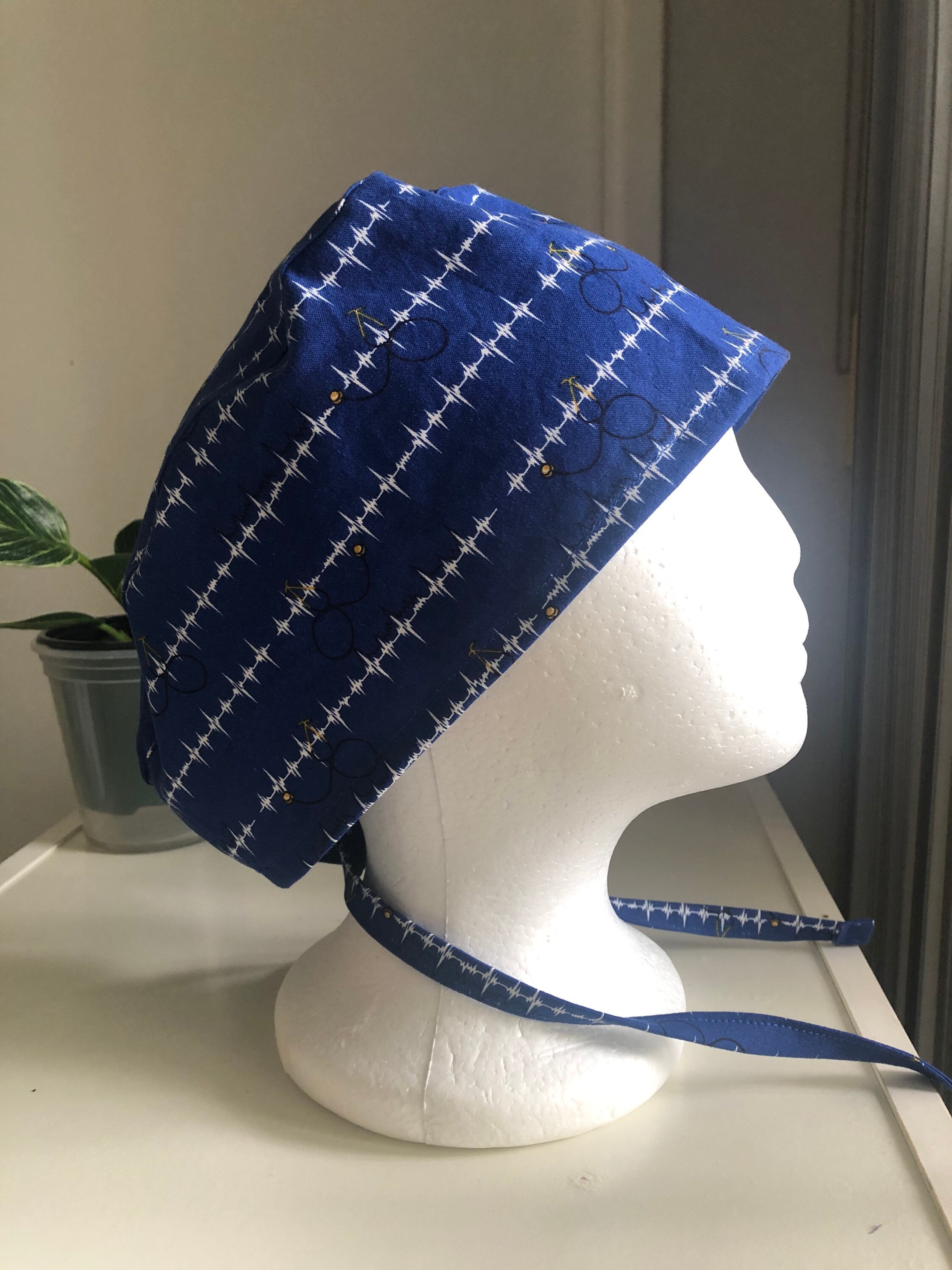 EKG Scrub Cap / ECG Scrub Hat / Heart Rhythm Scrub - Etsy