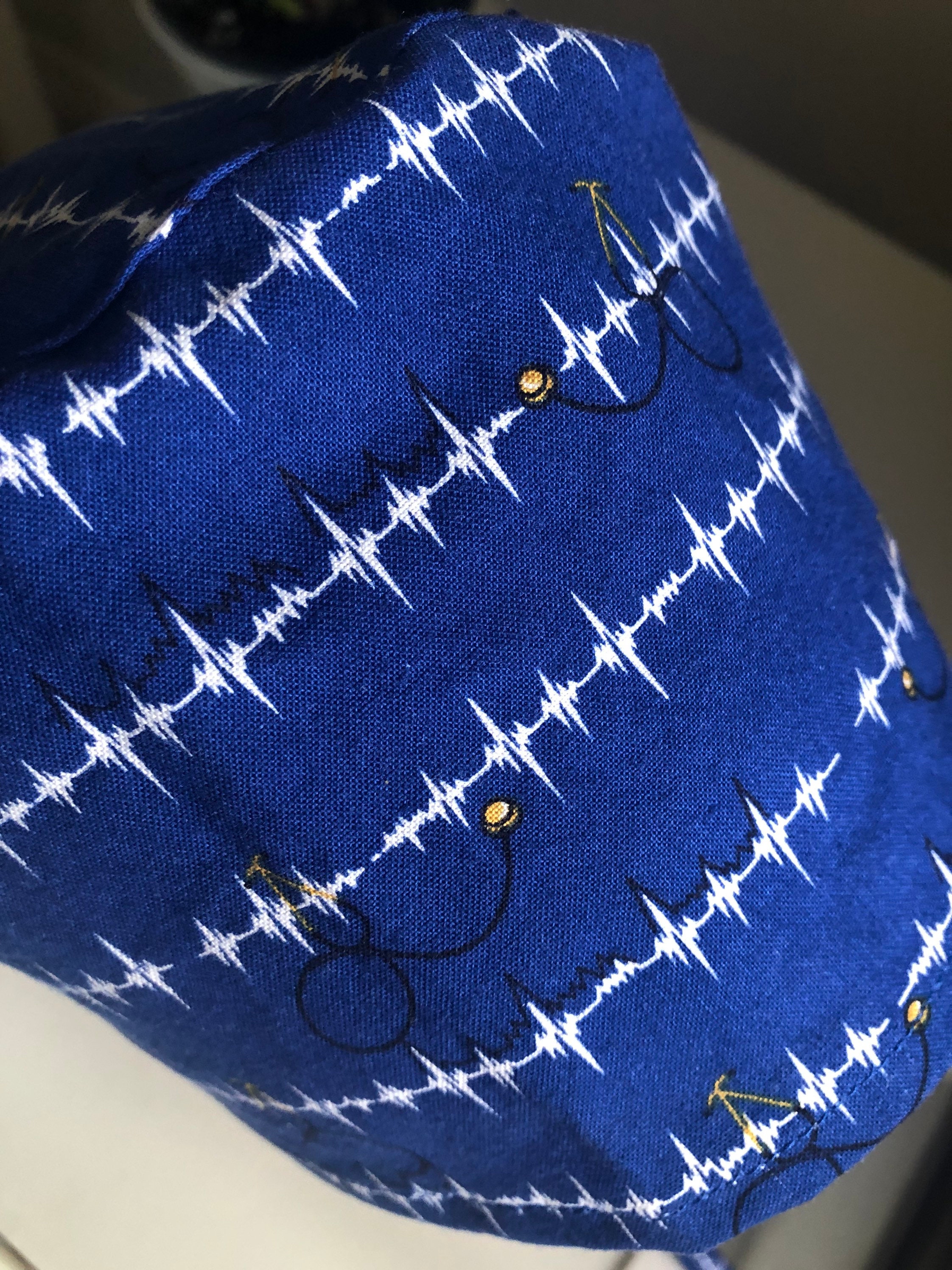 EKG Scrub Cap / ECG Scrub Hat / Heart Rhythm Scrub | Etsy
