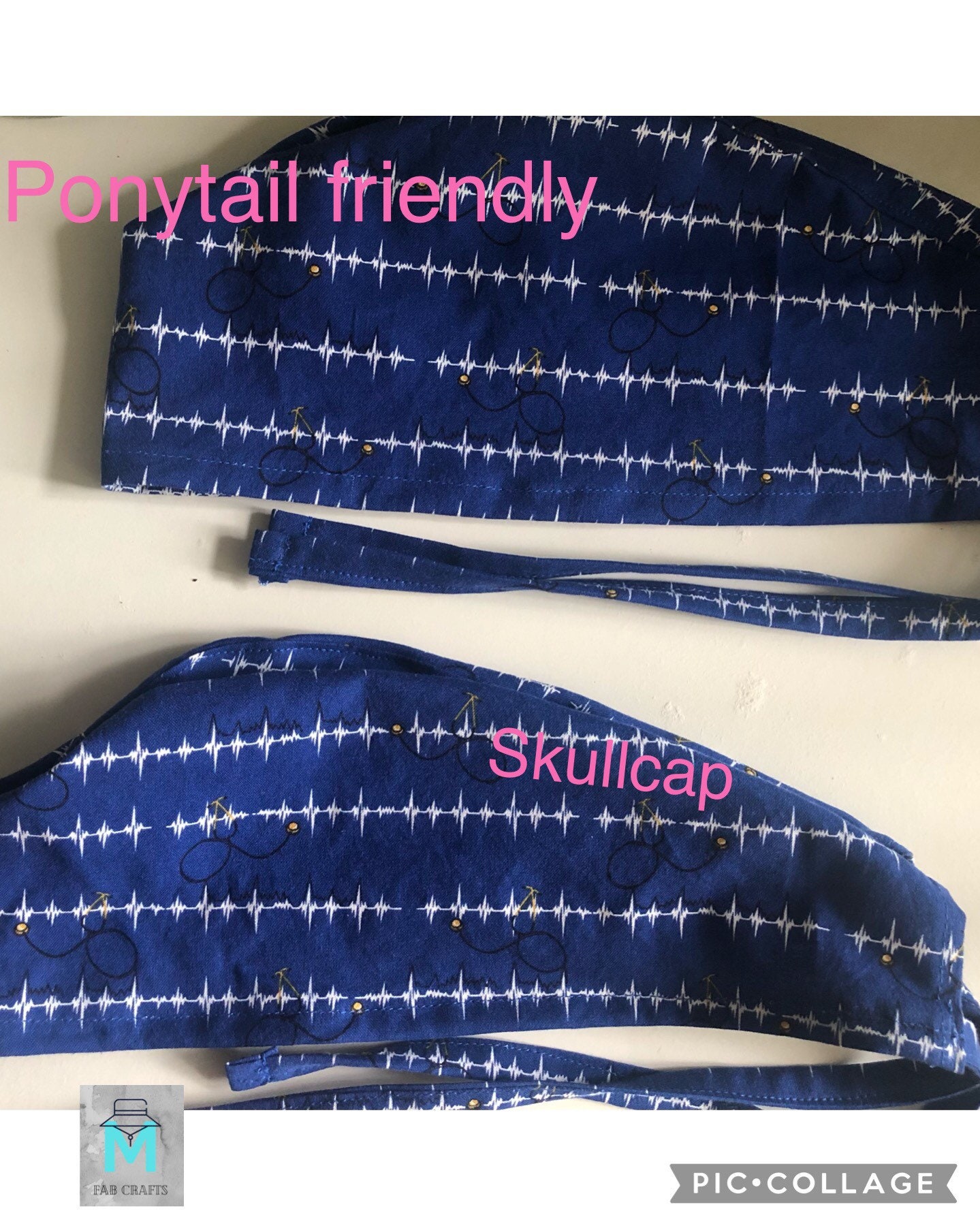 EKG Scrub Cap / ECG Scrub Hat / Heart Rhythm Scrub | Etsy