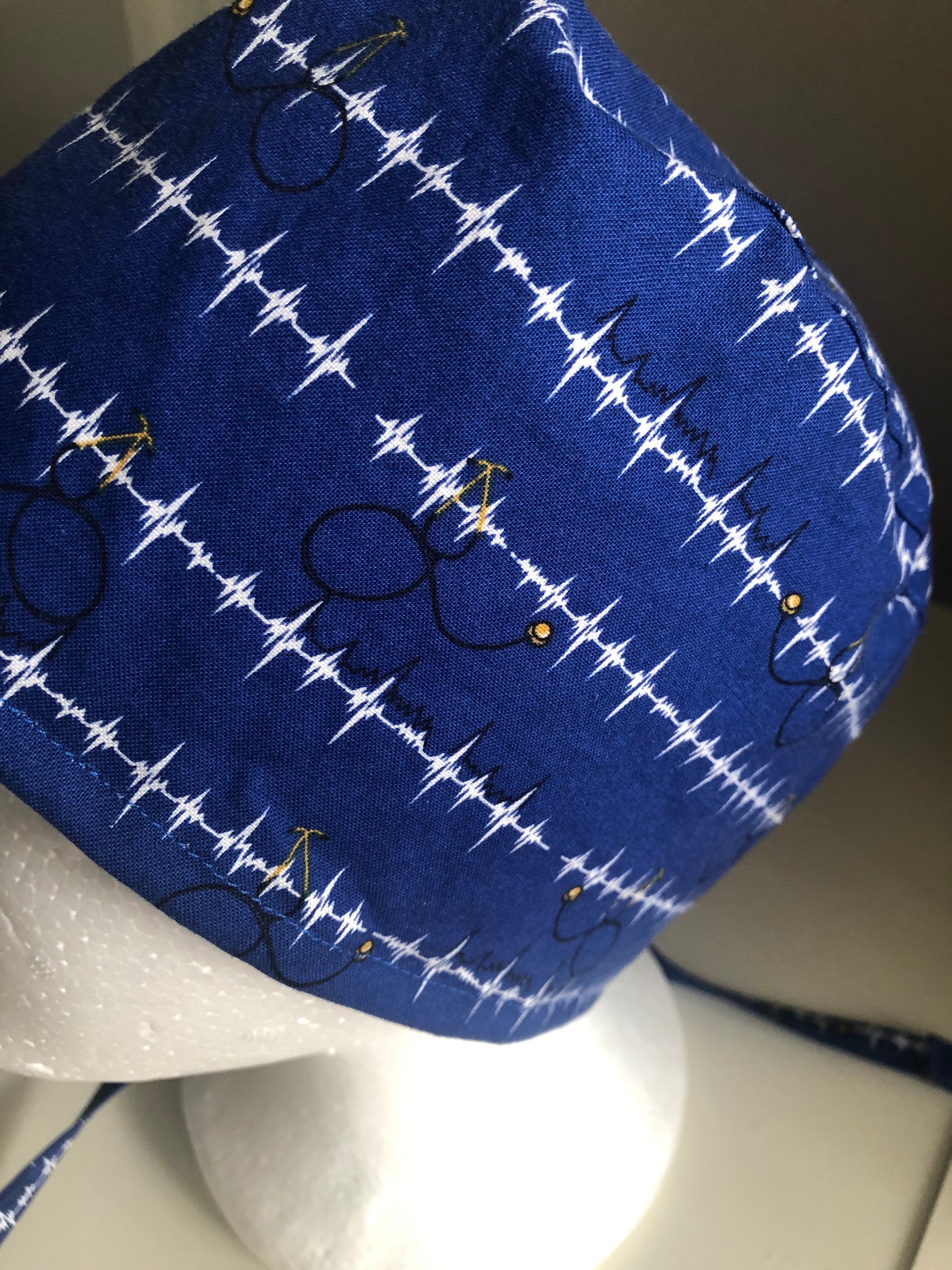 EKG Scrub Cap / ECG Scrub Hat / Heart Rhythm Scrub - Etsy