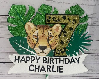 Cheetah Cake Topper - Etsy