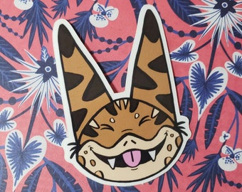 Loth Cat Sticker - Etsy