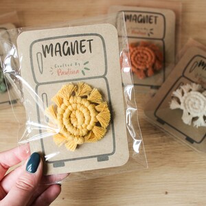 Mini Macrame Boho Magnet Set | Boho Home Decor, Home Office Accessories ...