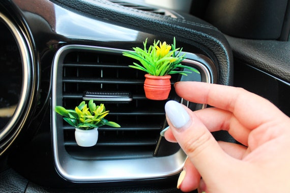 Mini Houseplant Car Vent Clip Interchangeable Boho Car Accessories Air Vent Charm Plant Lover Gift New Driver Gift Etsy