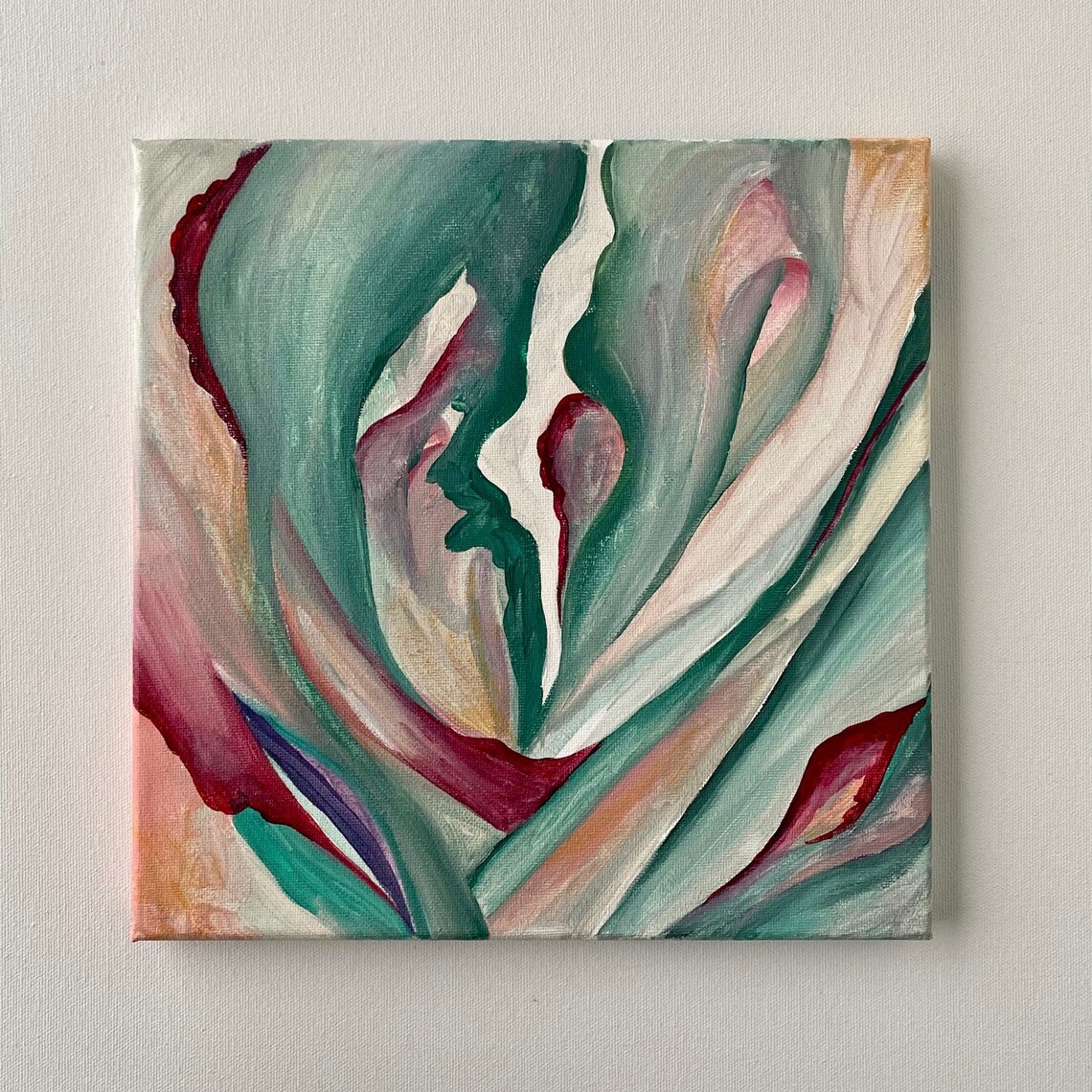 Georgia O'Keeffe inspired Flower Abstraction | Etsy