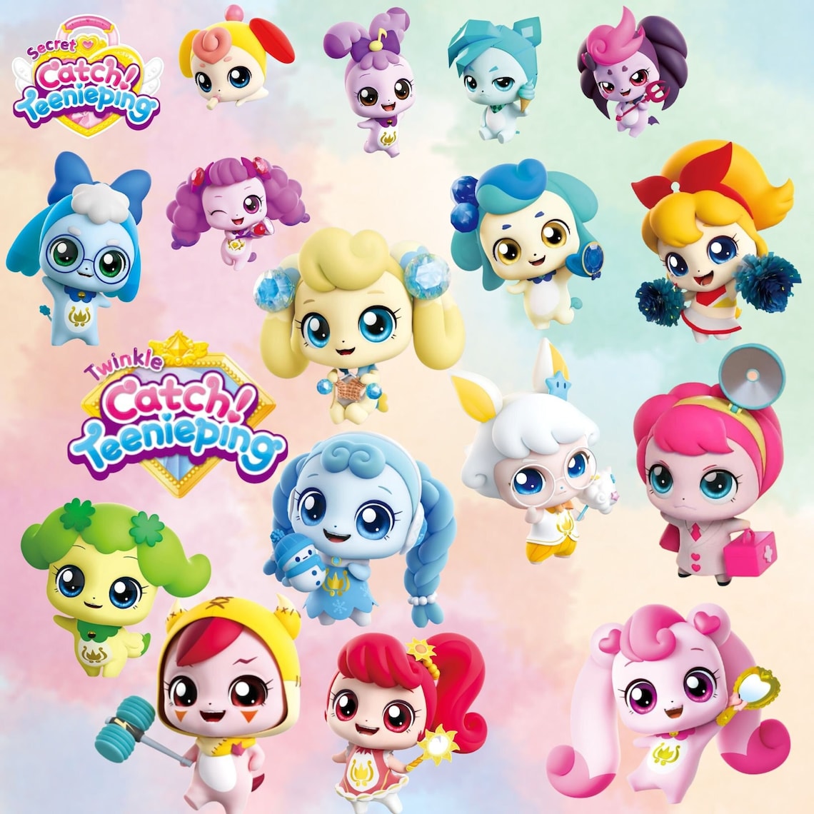 Teeniepings PNG Files | Clipart | Cartoon PNG | Instant Download | 16 ...