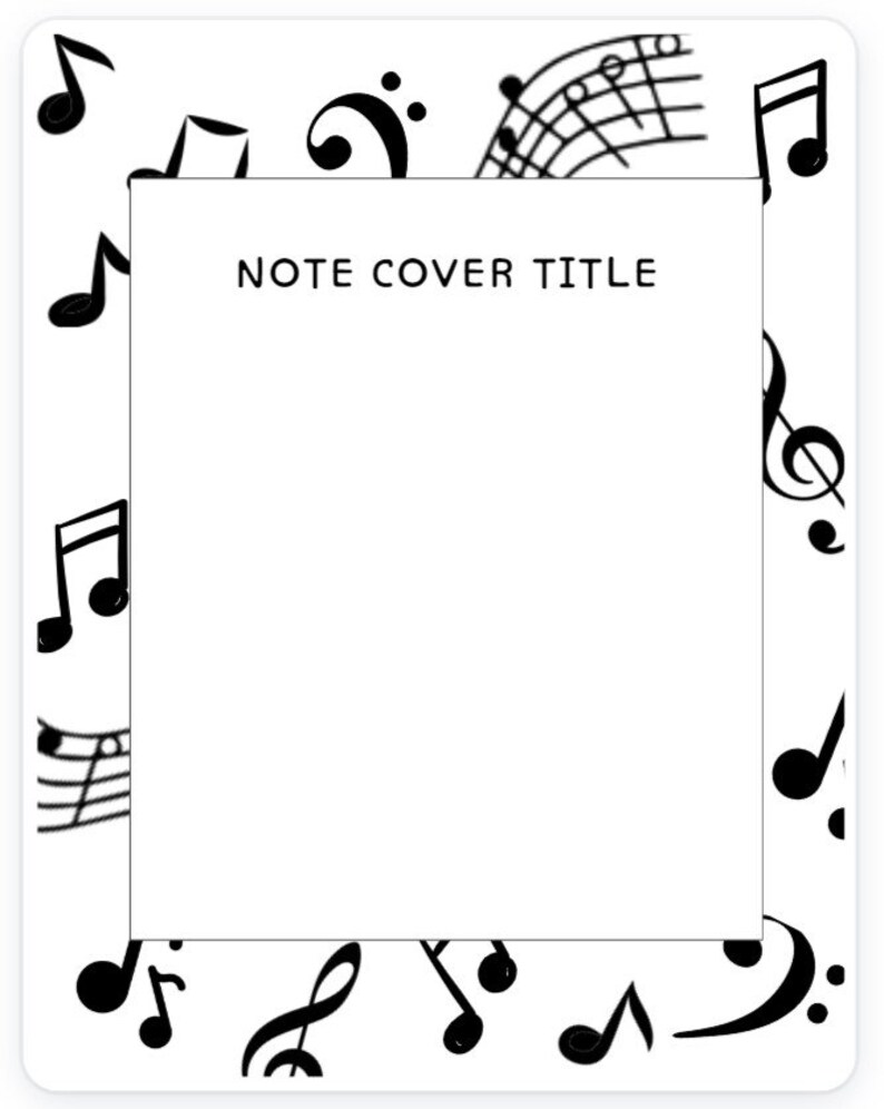Music Notation Sheets for KIDS | Blank WIDE Note, 2 Types, Staff Note ...
