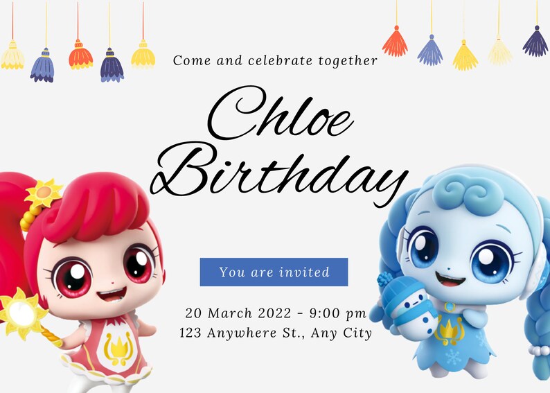 Digital Teenieping Birthday Invitation | Teenieping Invites | E-invite ...