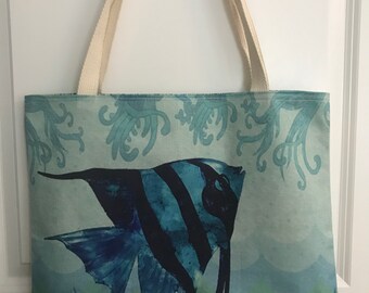 Tropical Fish Beach Bag angel Fish, Beach Theme Gifts, Vacation ...
