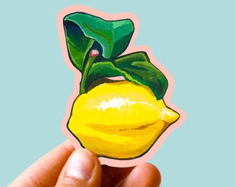 Lemon Squeezy Sticker | Lemon Sticker | Fruit Sticker | Waterproof ...