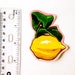 Lemon Watercolor Vinyl Sticker Fruit Sticker Cute Laptop Stickers ...