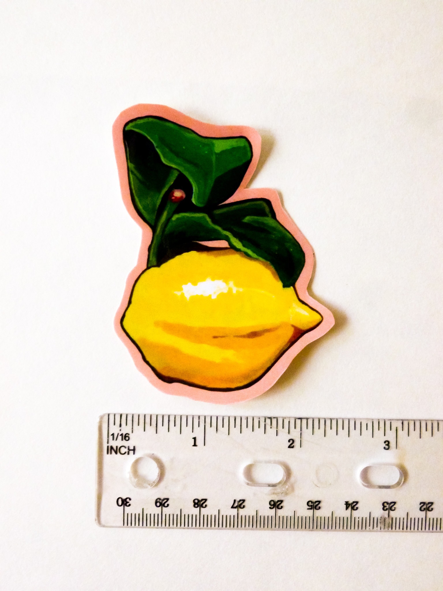 Lemon Watercolor Vinyl Sticker Fruit Sticker Cute Laptop Stickers ...